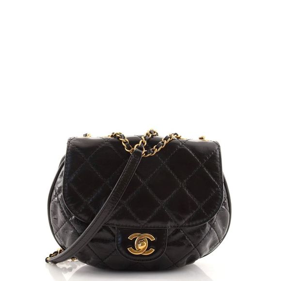 CHANEL | Bags | Chanel Dubai Messenger Bag Quilted Aged Calfskin Small ...
